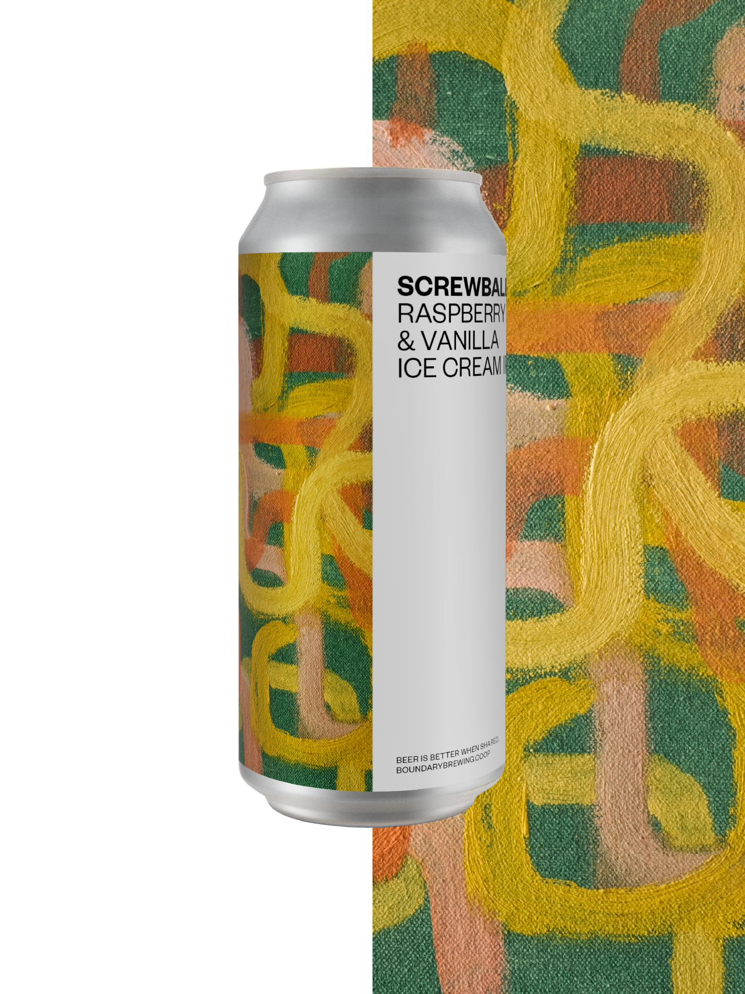SCREWBALL Raspberry Vanilla Ice Cream IPA (4-pack) 5.5% – Boundary Brewing